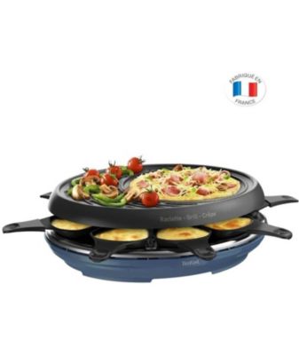 TEFAL RE310401 Colormania Raclette 3 en 1, 8 coupelles, Appareil a ...