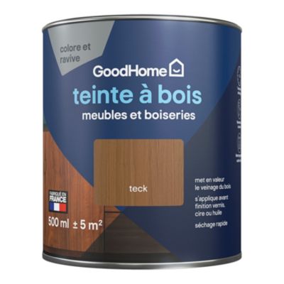 Teinte à bois meubles et boiseries Goodhome teck 500ml
