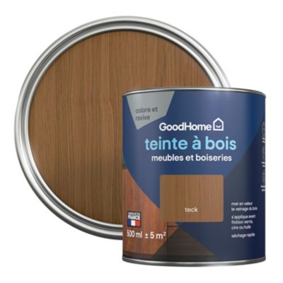 Teinte à bois meubles et boiseries Goodhome teck 500ml