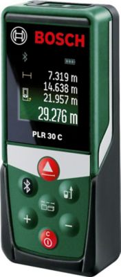Télémètre laser Bosch PLR 30 C avec connexion Bluetooth | Castorama