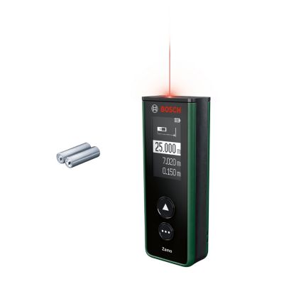 Télémètre laser Bosch Zamo portée jusqu'à 25 m précision ± 2 mm