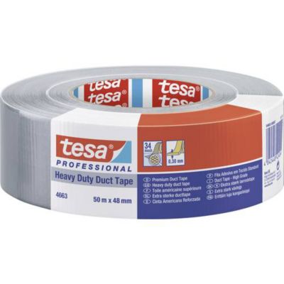 tesa STRONG 4663-00007-02 Ruban adhésif toile professionnel 50 m x 48 mm