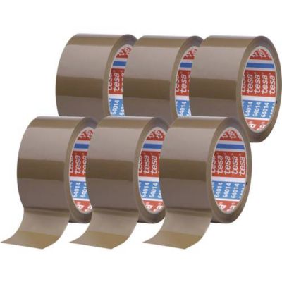 tesapack 64014-501-00 ruban adhésif marron 66 m x 50 mm lot de 6
