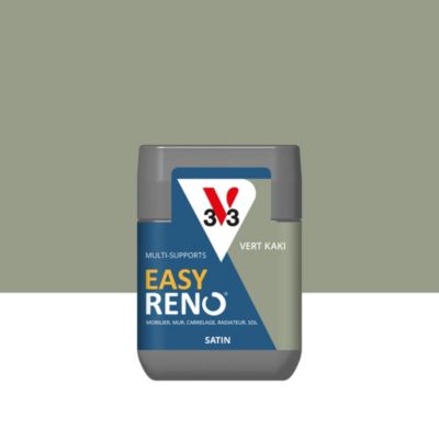 Testeur peinture de rénovation multi-supports V33 Easy Reno vert kaki ...