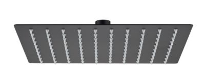 Tête de douche carrée 30x30 cm, noir, Edouard Rousseau | Castorama