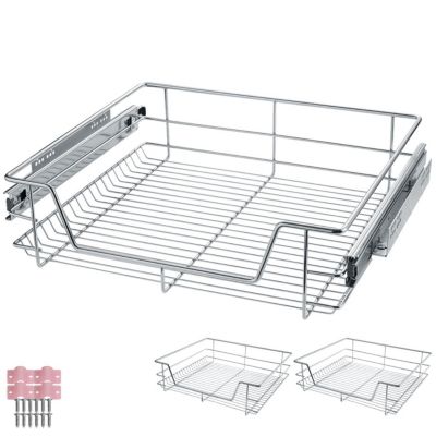 Tiroir de rangement téléscopique Chromé | Castorama