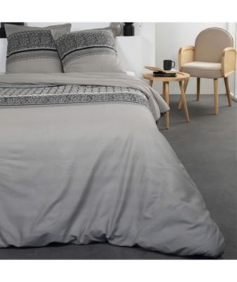 TODAY Parure de lit Coton 2 personnes - 220x240 cm - Imprimé Rose ...