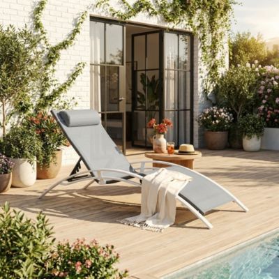 Toile de remplacement pour bain de soleil LOUISA. en aluminium et ...