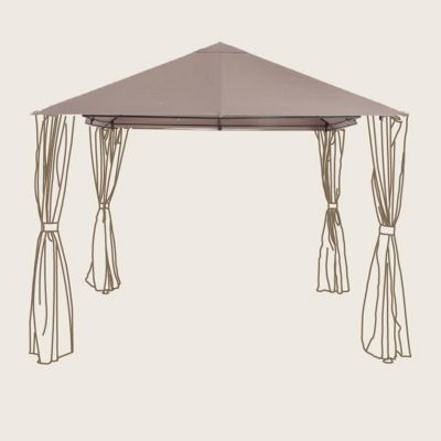 Toit de remplacement pour tonnelle Blooma Shamal taupe | Castorama