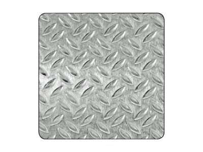 Tôle aluminium brut grain de riz Ep. 1,6 mm, 50 x 25 cm