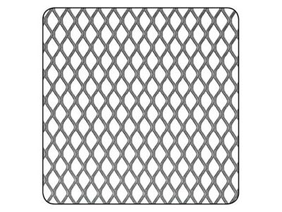 Tôle métal déployé acier brut Mailles 6 x 3,3 mm, 50 x 25 cm