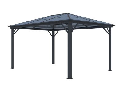 Tonnelle gazebo en aluminium 3 x 3,95 m - 11,8 m² - RADELA | Castorama