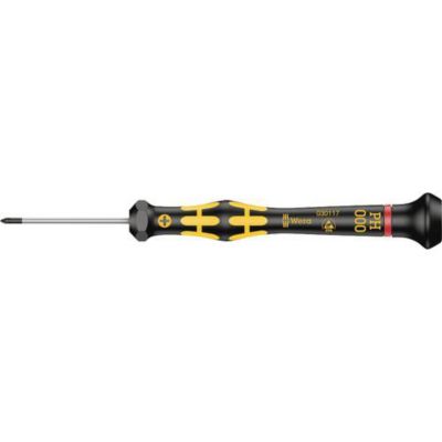 Tournevis cruciforme antistatique ESD PH 000 Wera 05030117001 137 mm