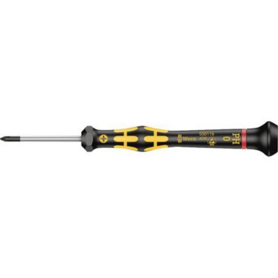 Tournevis cruciforme antistatique PH0 Kraftform Micro 137 mm, lame 40 mm
