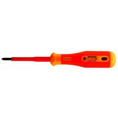 Tournevis cruciforme isolé PZ 2 Bernstein 14-693 VDE, lame 100 mm ...