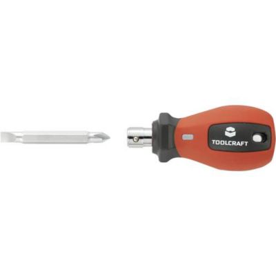 Tournevis à embout réversible Toolcraft, lame 6 mm, embout 58 mm, PH/PZ ...