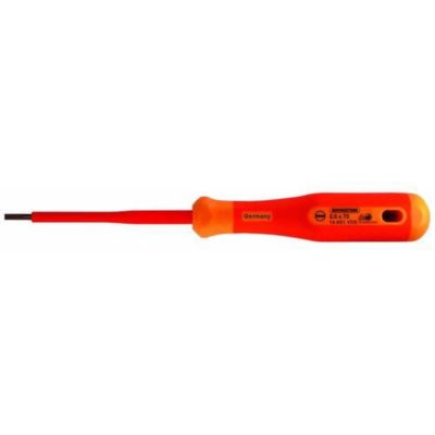 Tournevis plat isolé VDE Bernstein 14-651-VDE, lame 4 mm, manche ...