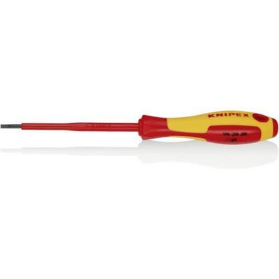 Tournevis pour vis à fente 0,5 mm x 3 mm Knipex VDE 98 20 30, manche ...