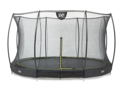 Trampoline enterré Silhouette diamètre 3,66 m avec filet de sécurité ...