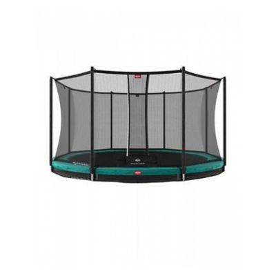 Trampoline Favorit Inground 380 Au Sol Vert avec Filet De Sécurité ...