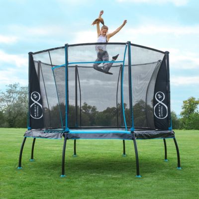 Trampoline TP Toys Infinity noir et bleu ø3,05 m