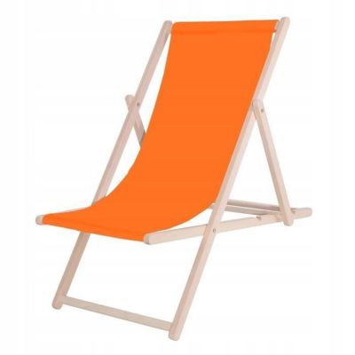 Transat de Jardin - SPRINGOS - Chaise longue pliable - Bois de hêtre - Réglable 3 positions ...