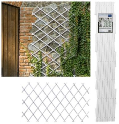 Treillis Plastique 0,5X1,5 M Composition 100% PVC Blanc Gardien Des ...