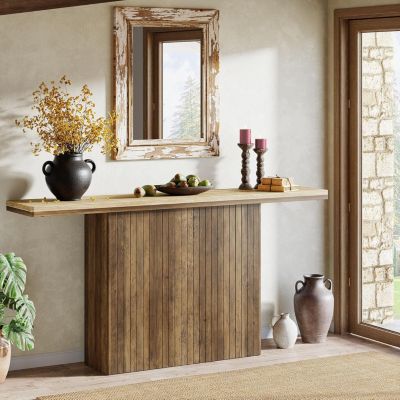 Tribesigns Console rustique de160 cm en bois pour salon, foyer, couloir ...