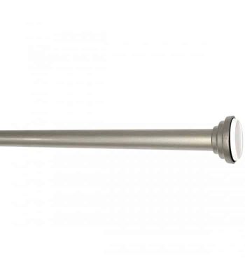 Tringle extensible entre 2 murs sans percage nickel mat - 140 à 260 cm - Nickel mat | Castorama