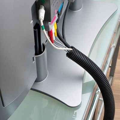 Tube flexible cache-câbles noir D-Line 32 mm x 1,1 m | Castorama