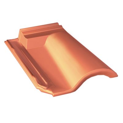Tuile sous Faîtière GR13 ocre terre cuite | Castorama
