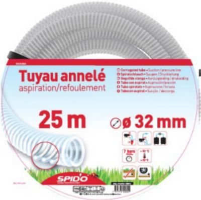 Tuyau annelé ø32 mm L.25 m H. 357 mm