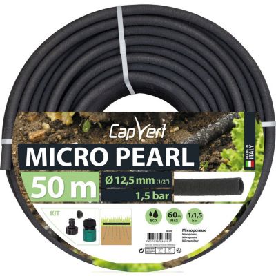 Tuyau microporeux - Micro Pearl - Capvert - Diamètre 12,5 mm - L 50 m