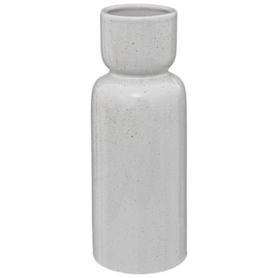Vase - céramique - blanc - H29 cm - Atmosphera | Castorama