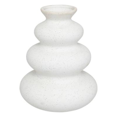 Vase en céramique H20cm blanc - Atmosphera | Castorama
