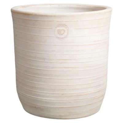 Vase haut Torre terre cuite beige H.28 cm Deroma