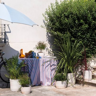 Vase haut Torre terre cuite beige H.39 cm Deroma