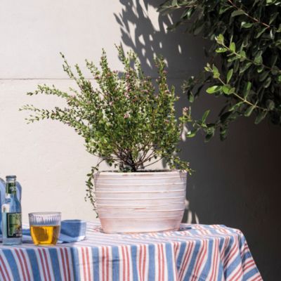 Vase Torre terre cuite beige ∅.33 cm Deroma