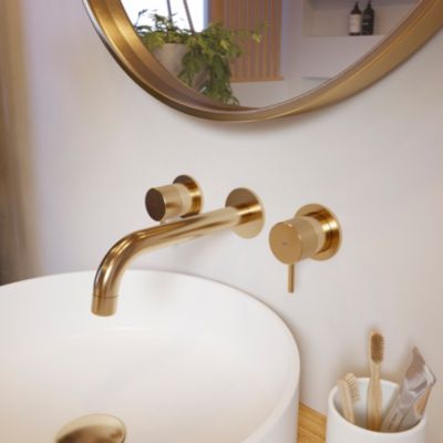 Vasque à poser ronde céramique blanc mat GoodHome Samal