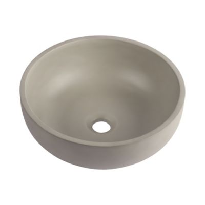 Vasque à poser ronde en béton allégé Ø38 x H.13,5 cm, Homesight Kult