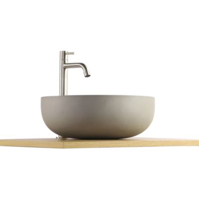 Vasque à poser ronde en béton allégé Ø38 x H.13,5 cm, Homesight Kult