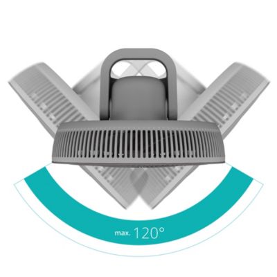 Ventilateur sur pied oscillant 26 vitesses gris avec télécommande, Duux ...