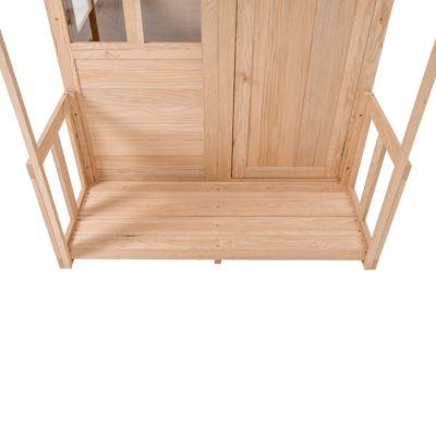 Veranda pour maisonnette BOUTON D'OR COTTAGE en bois marron