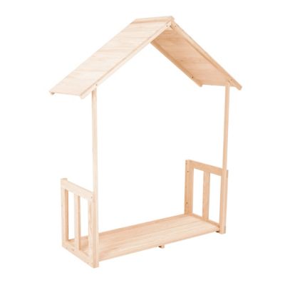 Veranda pour maisonnette BOUTON D'OR COTTAGE en bois marron