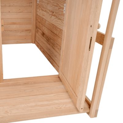 Veranda pour maisonnette BOUTON D'OR COTTAGE en bois marron