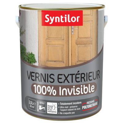 Vernis extérieure et intérieure bois Syntilor 100% invisible incolore ...