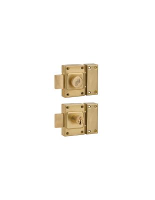 Verrou de porte FTH C60 double entrée, cylindre de 40mm, coffre et pêne ...