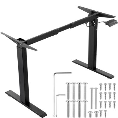 VEVOR Cadre bureau debout électrique, hauteur 70-117cm, longueur 90 ...