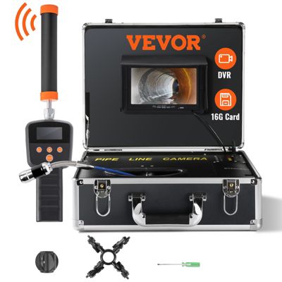 VEVOR Camera inspection 40 m avec localisateur 512 Hz. Écran 7'', DVR ...
