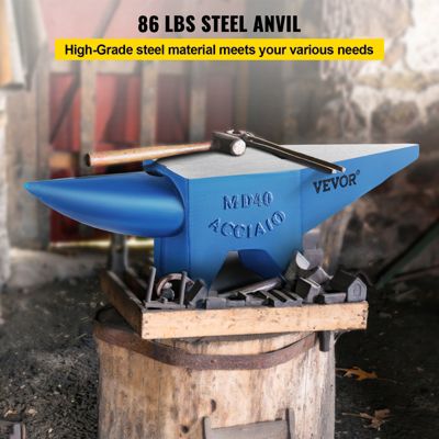 VEVOR Enclume métal 88.2 lbs (40kg). Pour forger, riveter, aplatir et ...